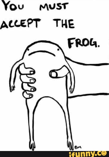 You must ACCEPT THE FROG, - iFunny