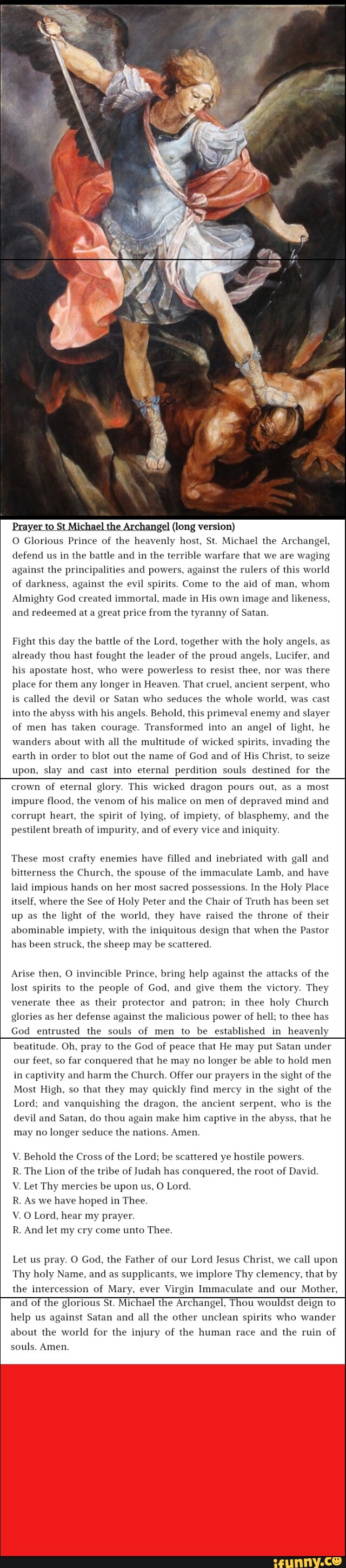 Prayer to St Michael the Archangel (long version) O Glorious Prince of ...