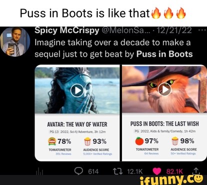 Puss in Boots is like that Spicy McCrispy Imagine taking over a decade ...