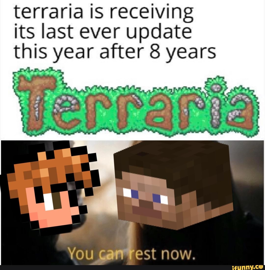 Terraria is receiving its last ever update this year after 8 years - iFunny