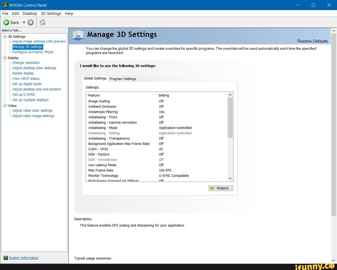Best NVIDIA Control Panel settings, visibility, anti-aliasing ...