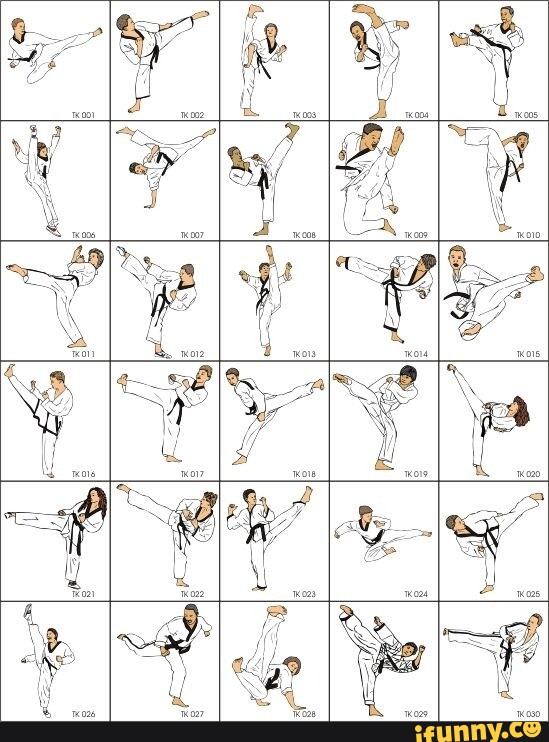 Karate Moves Chart