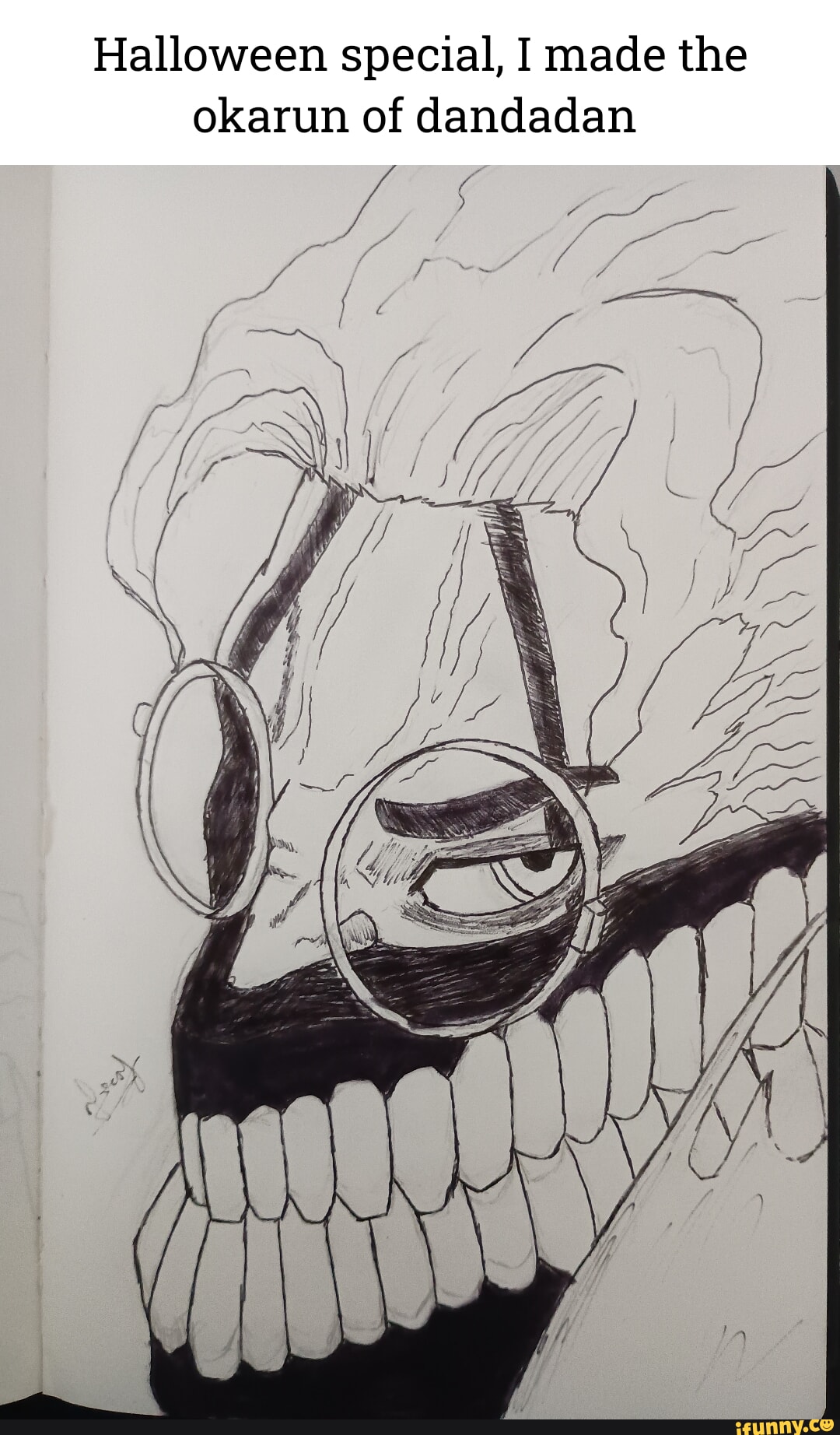 Halloween special, I made the okarun of dandadan - iFunny