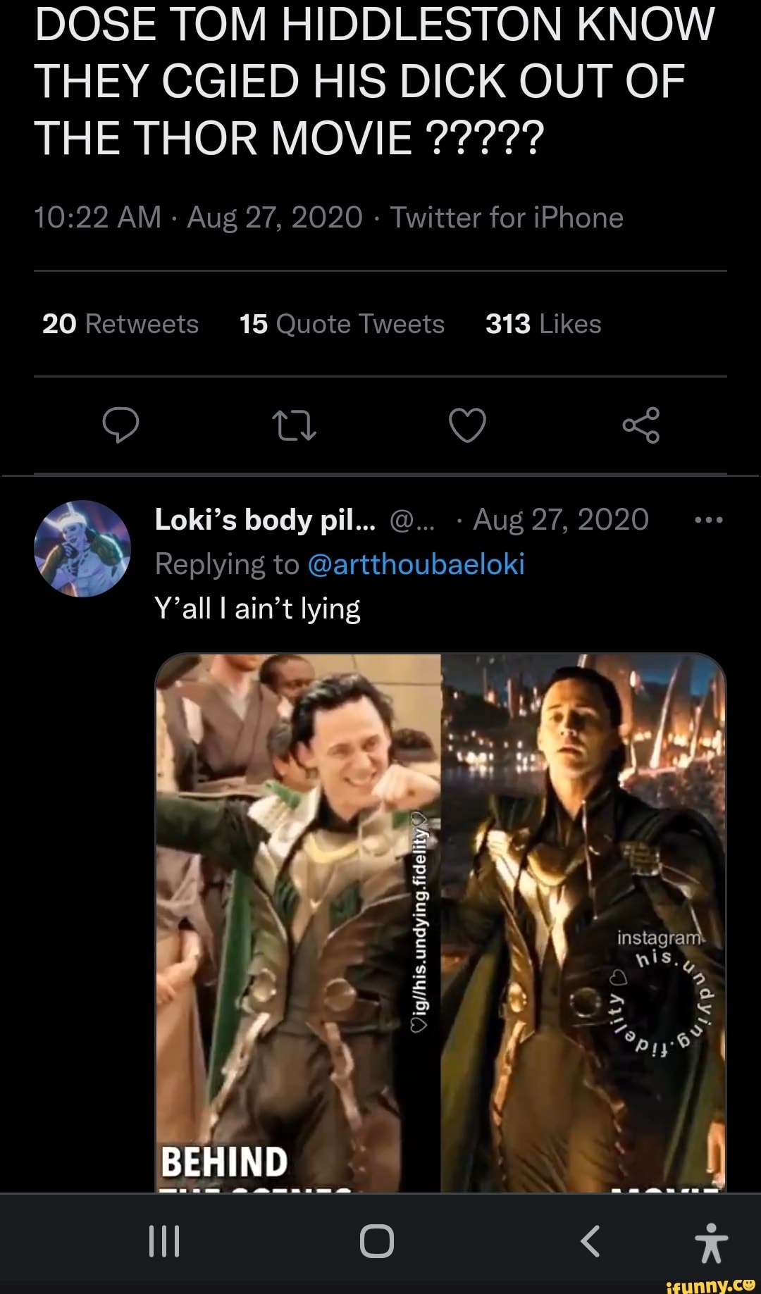 Tom Hiddleston Funny Meme