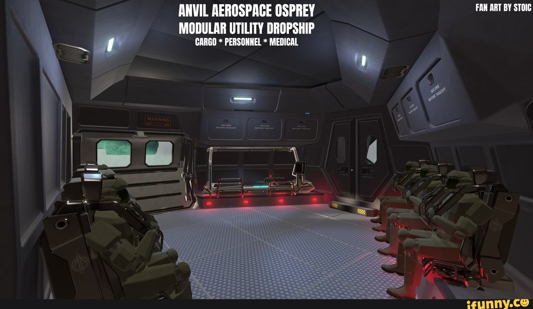 ANVIL AEROSPACE OSPREY FAN ART BY MODULAR UTILITY DROPSHIP CARGO ...