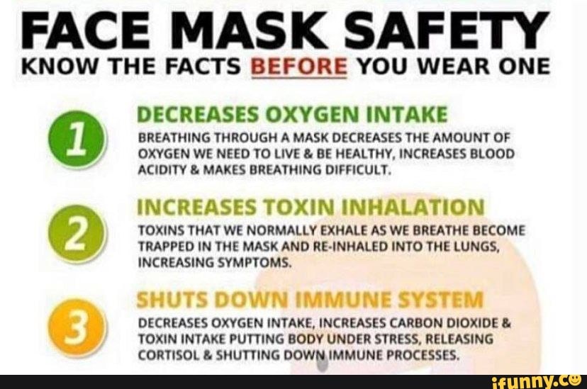 FACE MASK SAFETY KNOW THE FACTS BEFORE YOU WEAR ONE DECREASES OXYGEN ...