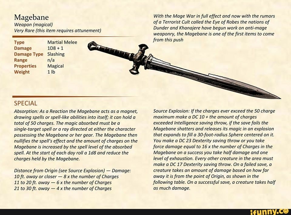 Magebane With of the Mage Terrorist War Cult in full called effect the ...