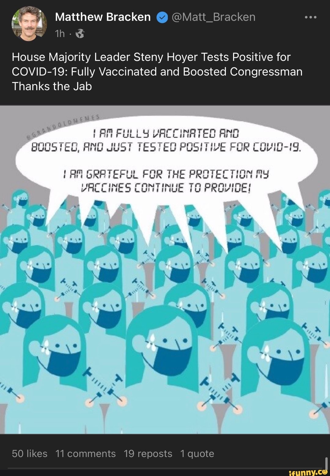 Matthew Bracken @Matt_Bracken House Majority Leader Steny Hoyer Tests ...