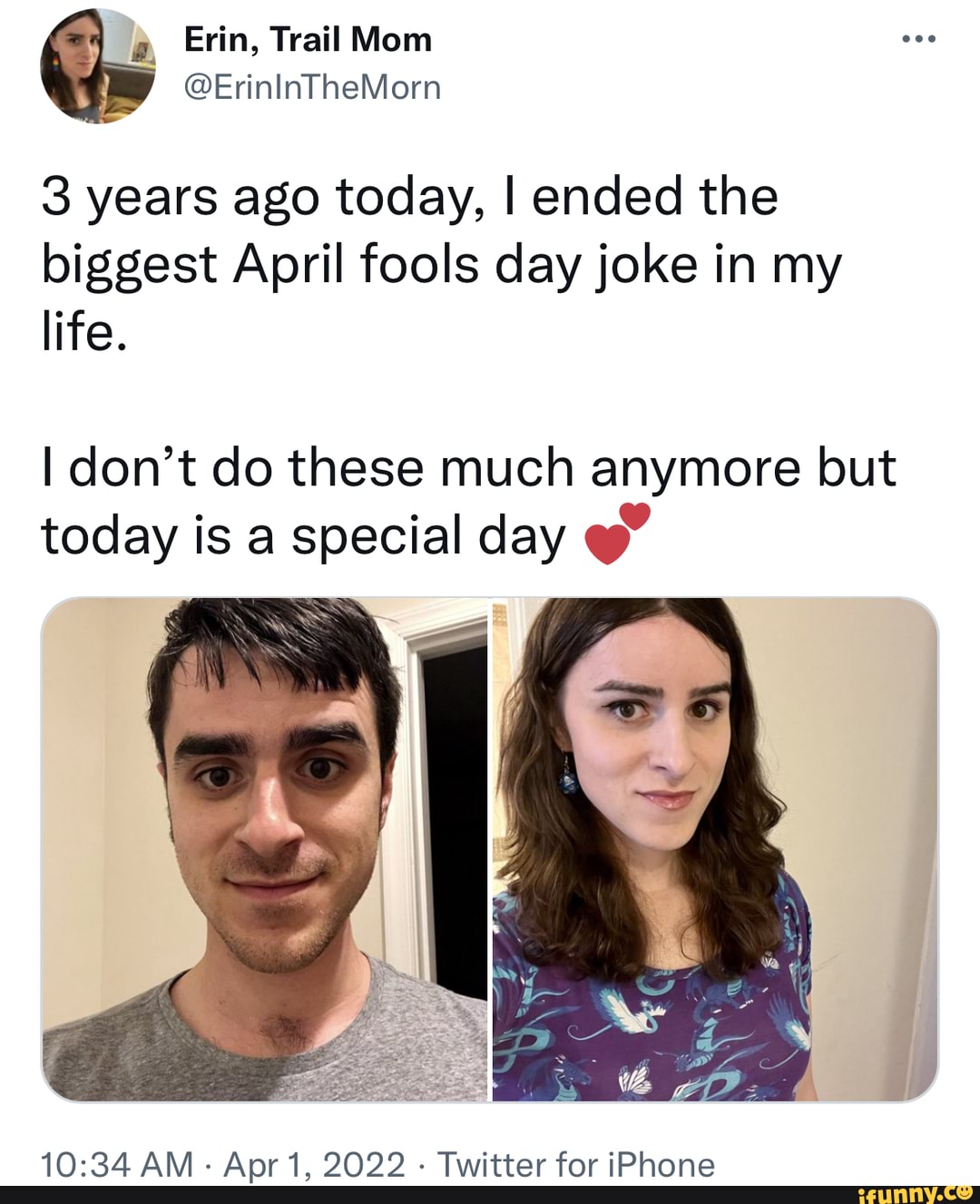 @ Erin, Trail Mom @ErinInTheMorn 3 years ago today, I ended the biggest ...