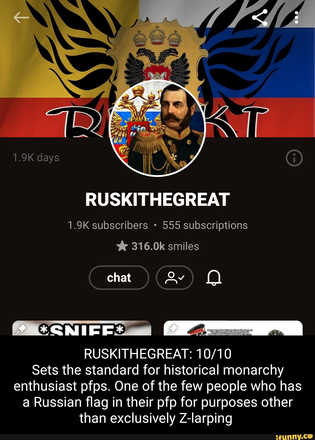 Ruskithegreat memes. Best Collection of funny Ruskithegreat pictures on ...