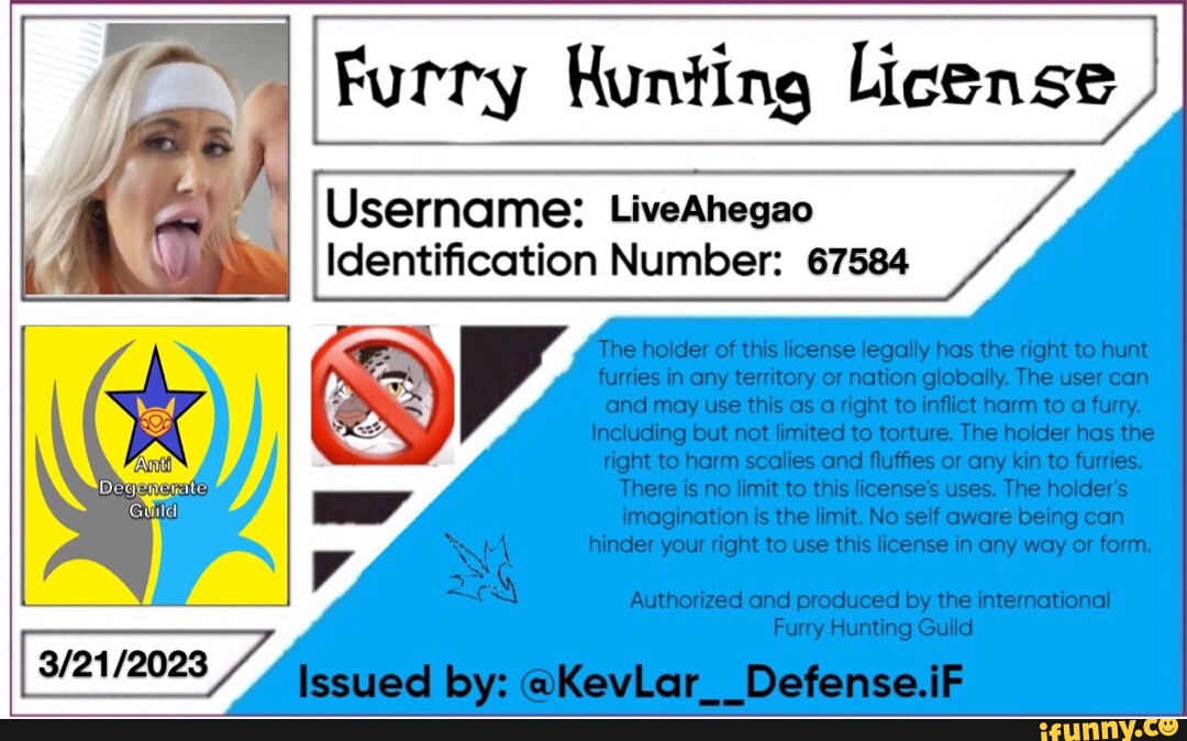 What Is A Furry Hunting License at Angela Link blog