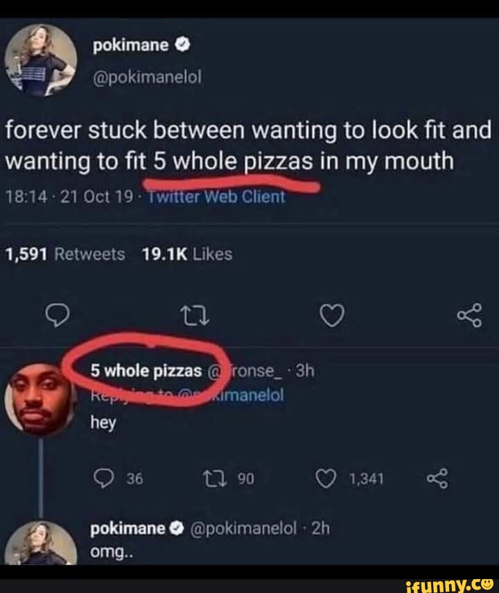 Pokimane = @pokimanelol forever stuck between wanting to look fit and ...
