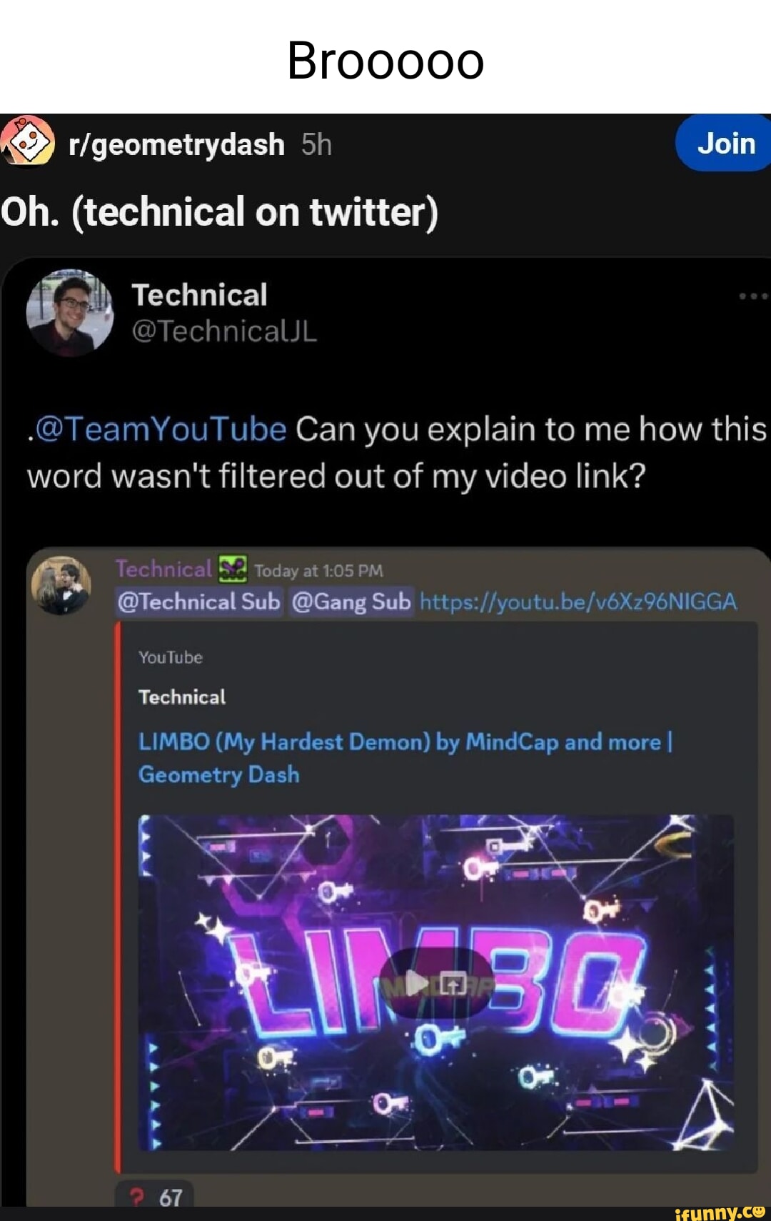 Brooooo Join Oh. (technical on twitter) Technical @TechnicalJL ...