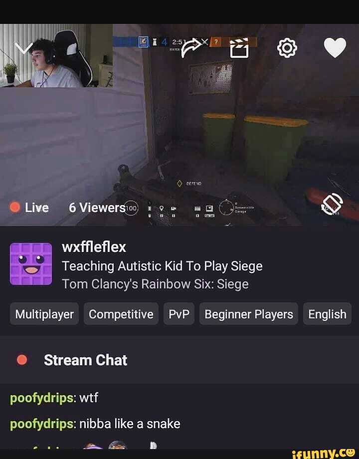 English Teaching Autistic Kid To Play Siege Tom Clancy's Rainbow Six ...