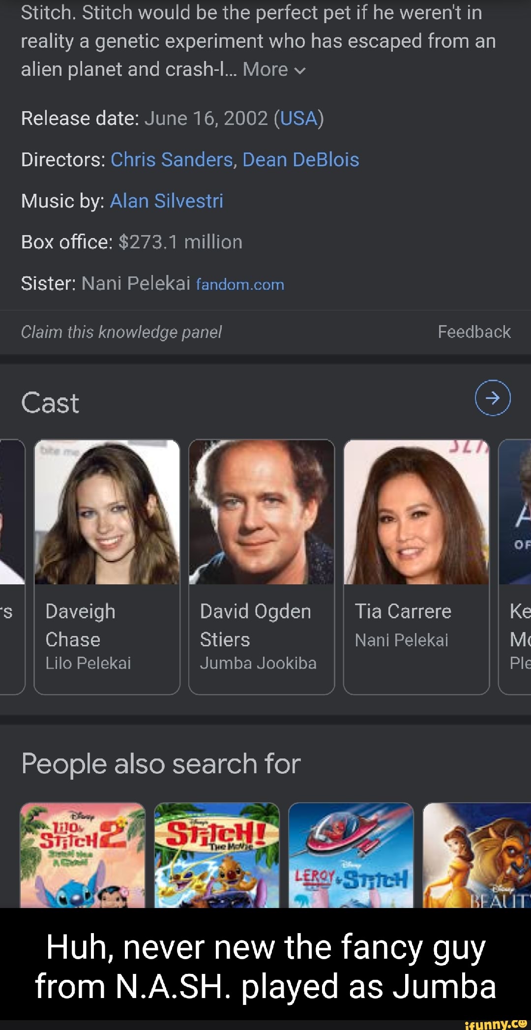 'SS Stitch. Stitch would be the perfect pet if he weren't in reality a ...