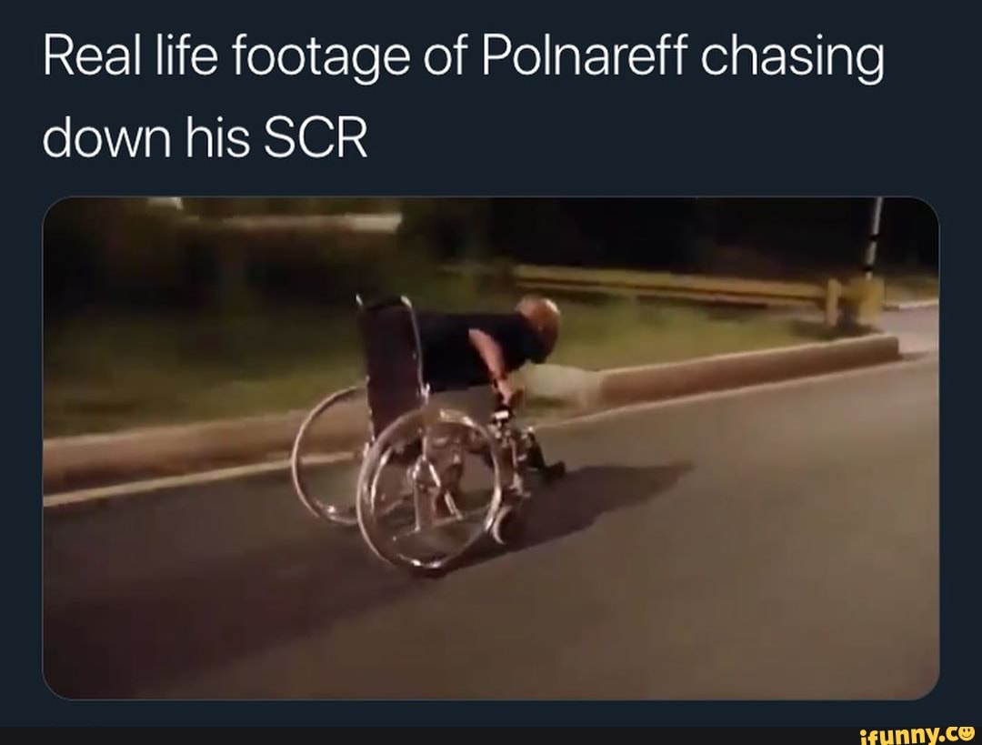 Real life footage of Polnareff chasing down his SCR - iFunny