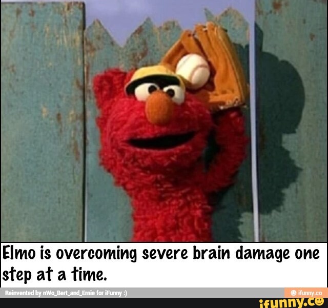 Elmo is overcoming severe brain damage one step at a time. Reinvented ...