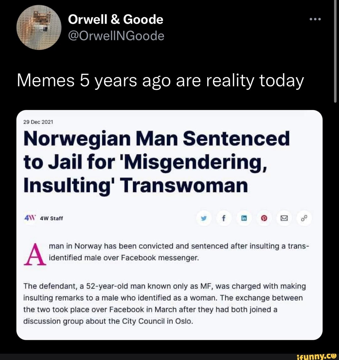 Orwell & Goode BICTOYN TEIN eTereye Memes 5 years ago are reality today ...
