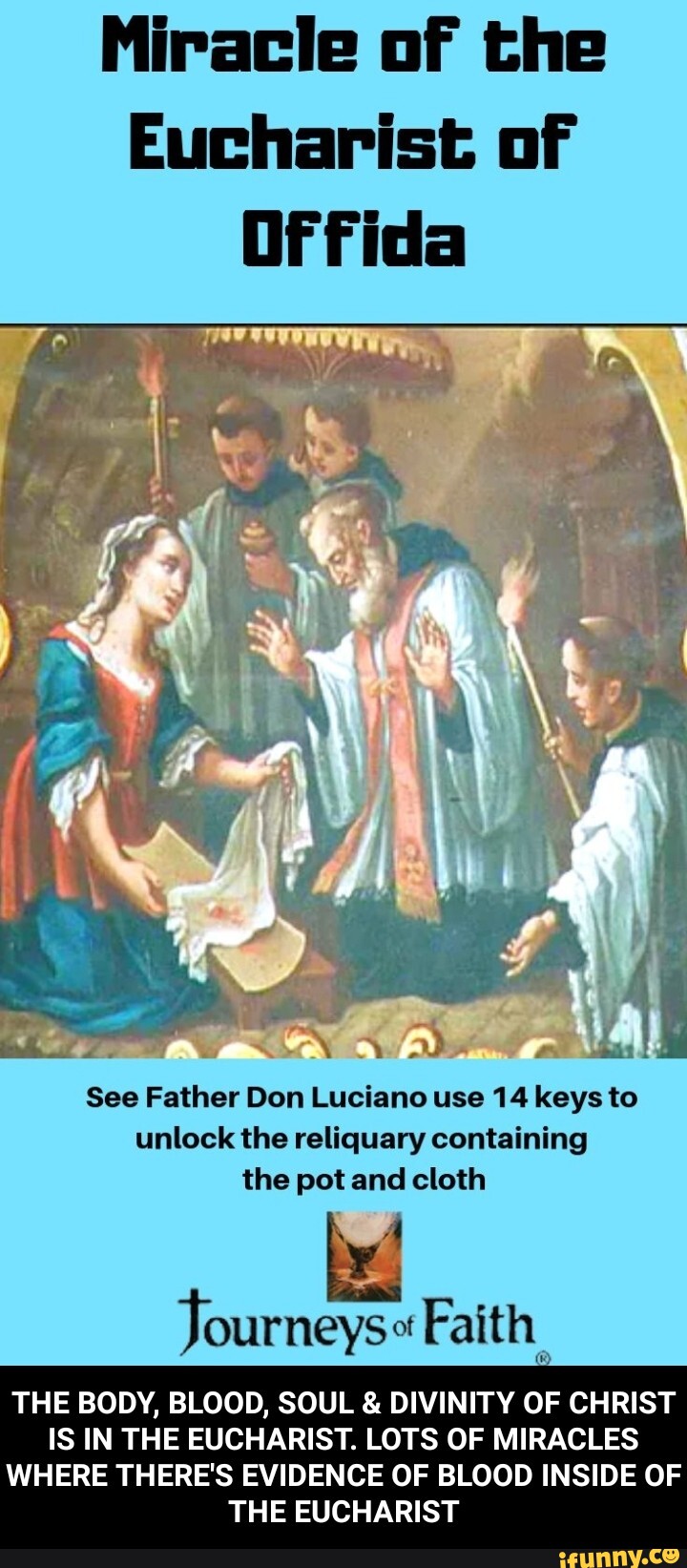 Miracle of the Eucharist of Of fida I ad See Father Don Luciano use 14 ...