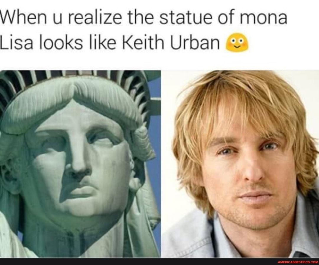 When u realize the statue of mona Lisa looks like Keith Urban - America ...