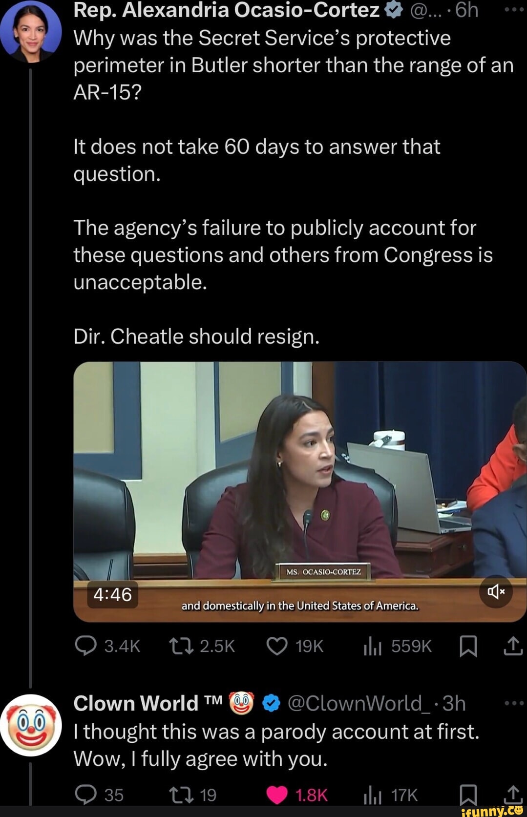 Rep. Alexandria Ocasio-Cortez Why was the Secret Service's protective ...