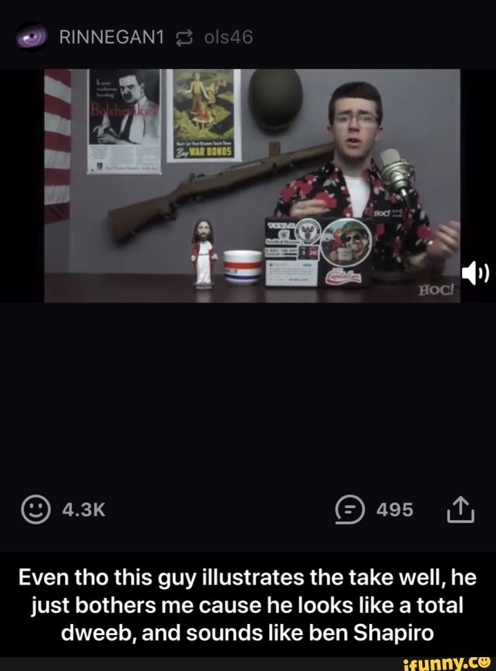 Even tho this guy illustrates the take well, he just bothers me cause ...