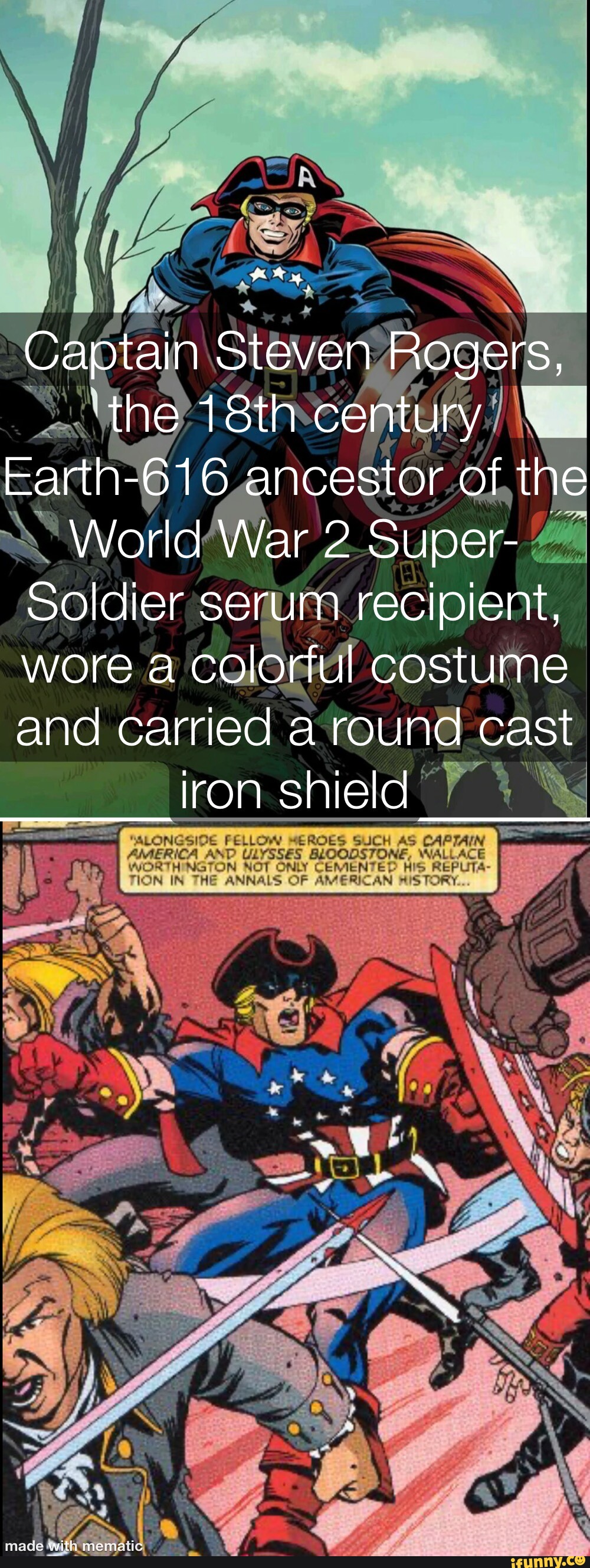 Captain Steven Rogers, the 18th century SS ancestor of the Super ...