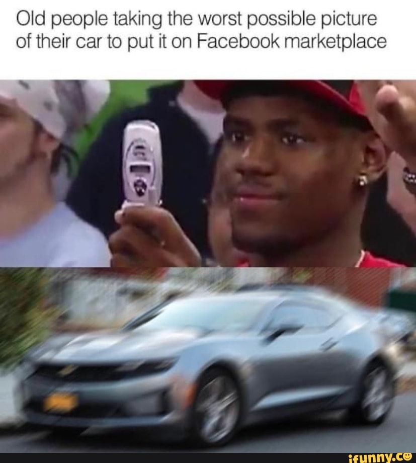 Old people taking the worst possible picture of their car to put it on ...