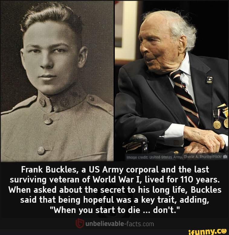 Ited States Army, Cherle Frank Buckles, a US Army corporal and the last ...