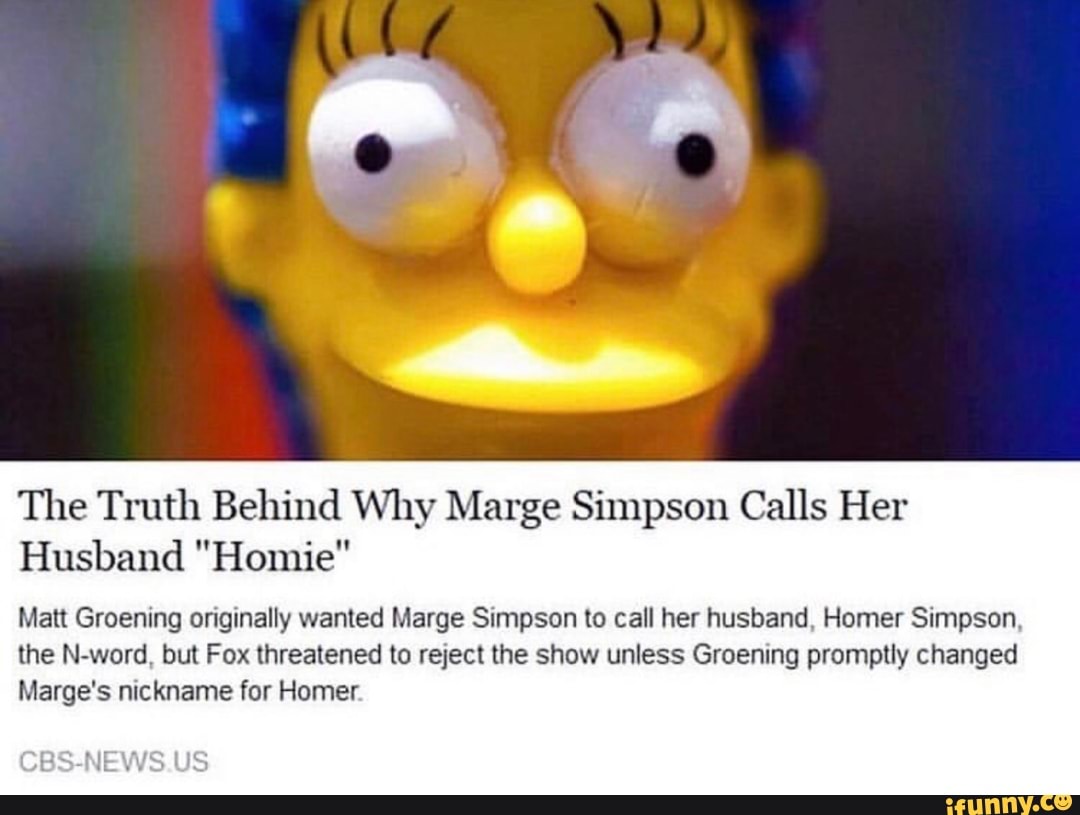 The Truth Behind Why Marge Simpson Calls Her Husband "Homie" Matt ...