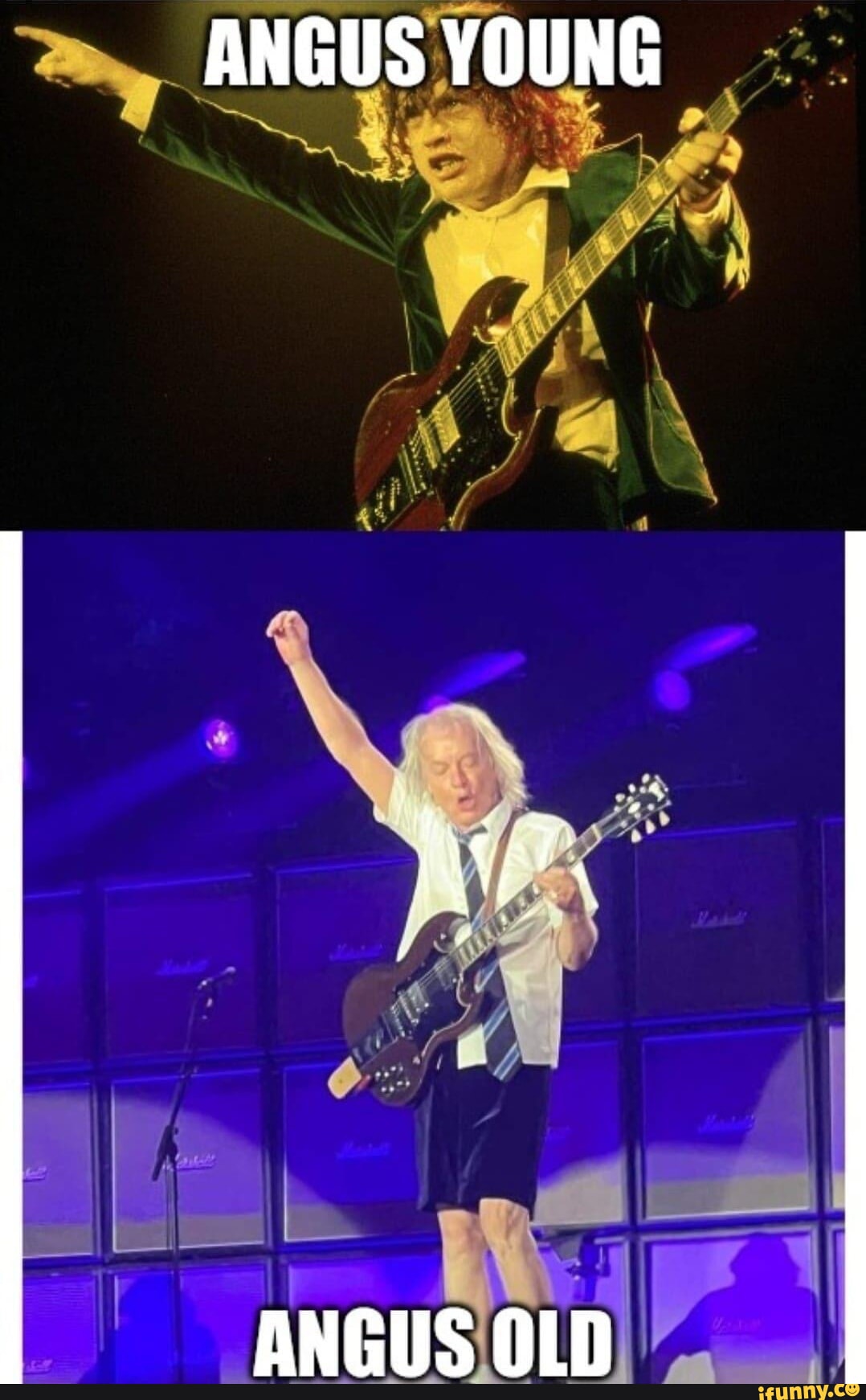 ANGUS YOUNG ANGUS OLD - iFunny
