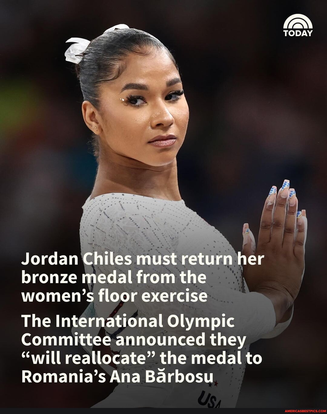 Jordan Chiles bronze medal for the womens floor exercise will need to ...