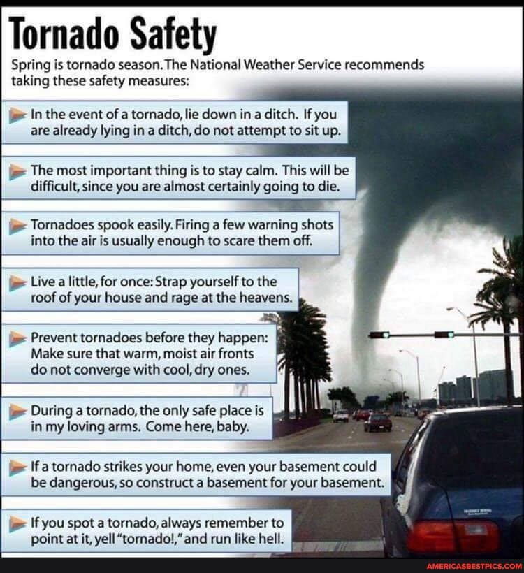 A helpful how-to for new visitors to our state. - Tornado Safety Spring ...