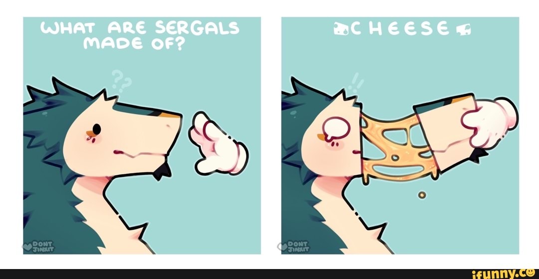 WHAT ARE SERGALS wCHEESEEsg MADE OF? - iFunny
