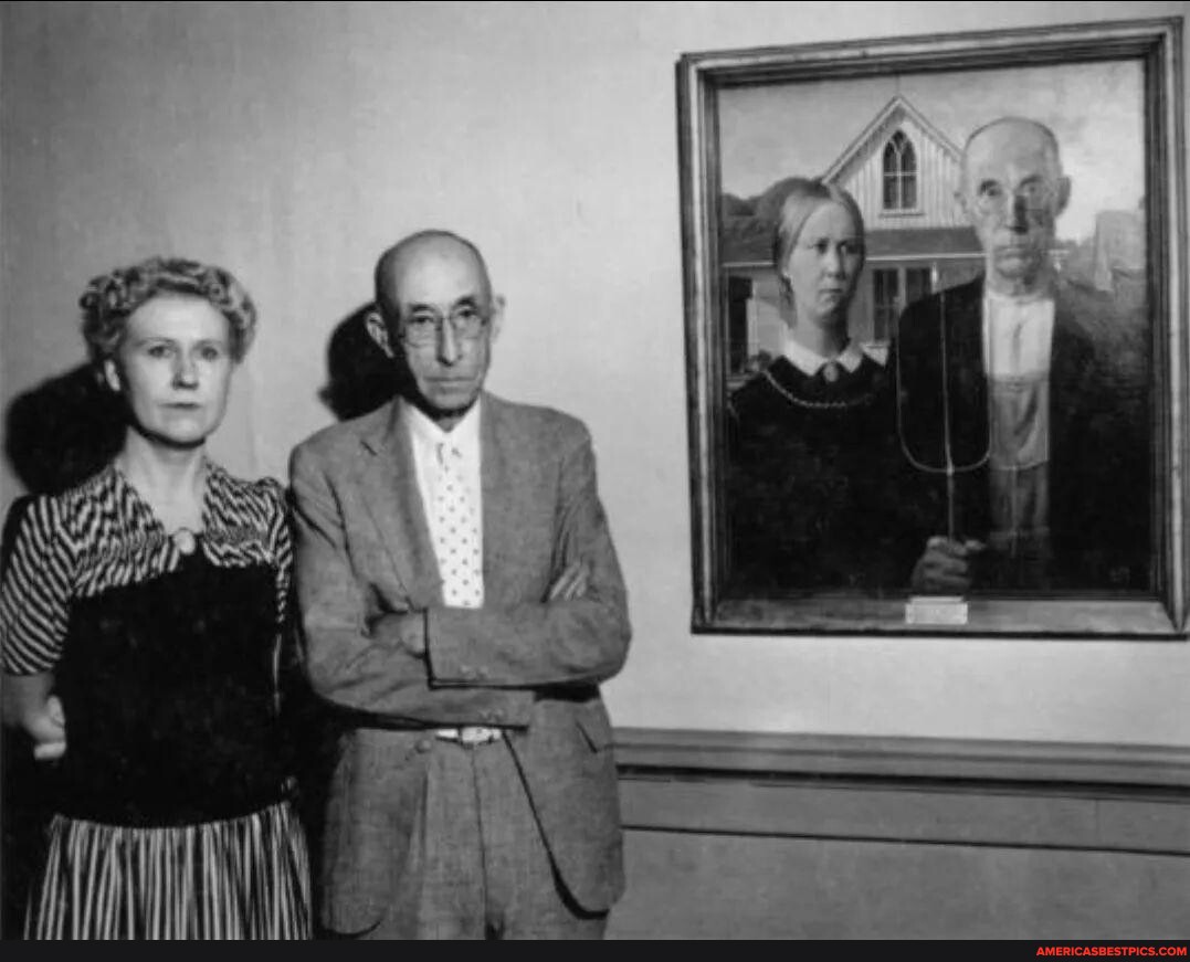 These are the faces behind the creation of this famous painting. The ...