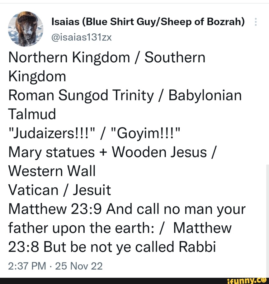 (Blue Shirt of Northern Kingdom / Southern Kingdom Roman Sungod Trinity ...
