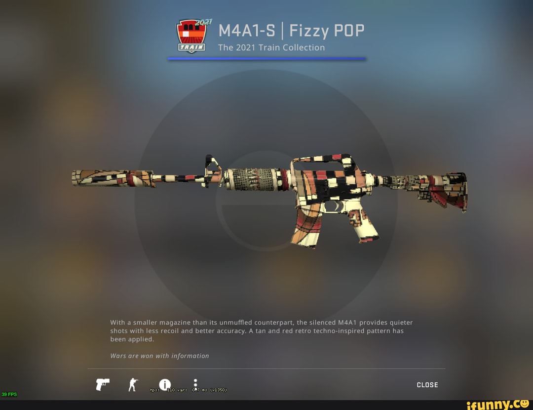 M4A1-S I Fizzy POP he ran ecton With a smaller magazine than its ...