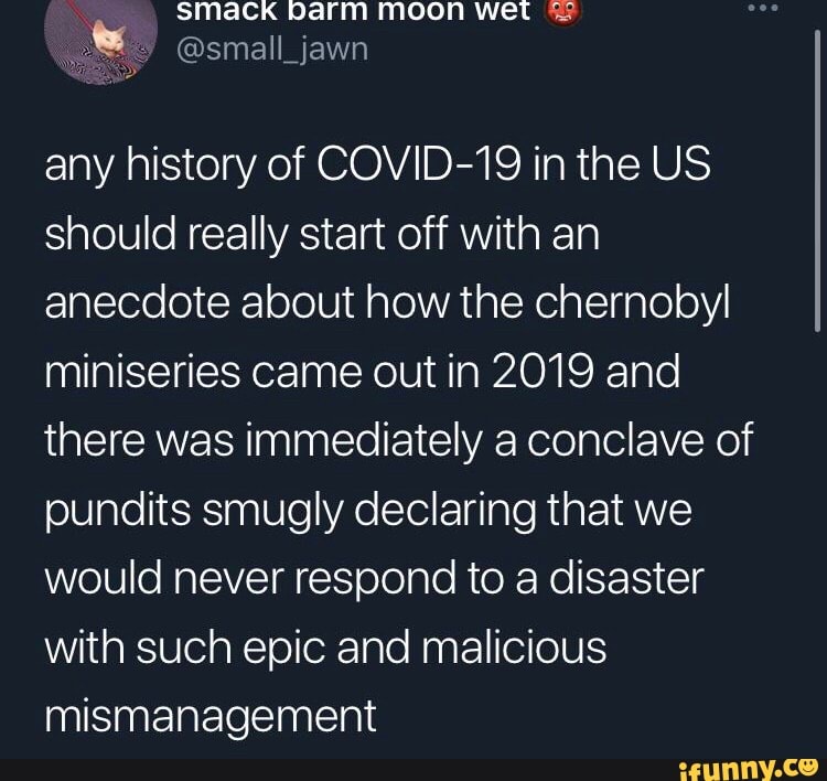 Smack barm Moon wet @small_jawn any history of COVID-19 in the US ...