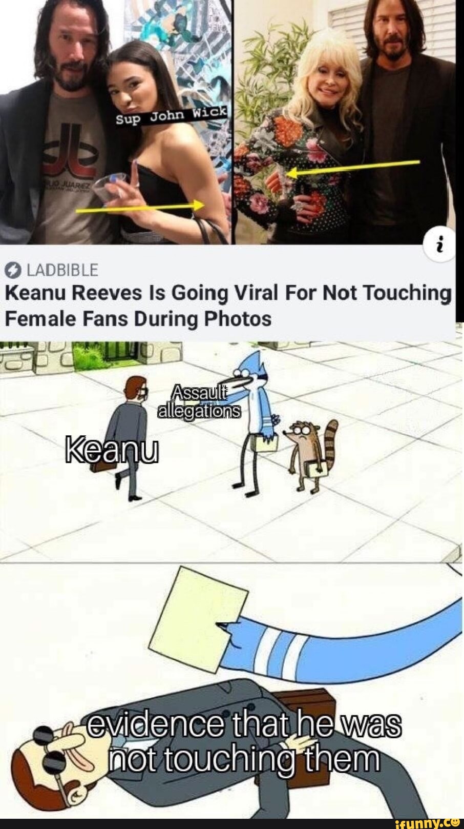 LADBIBLE Keanu Reeves Is Going Viral For Not Touching Female Fans ...