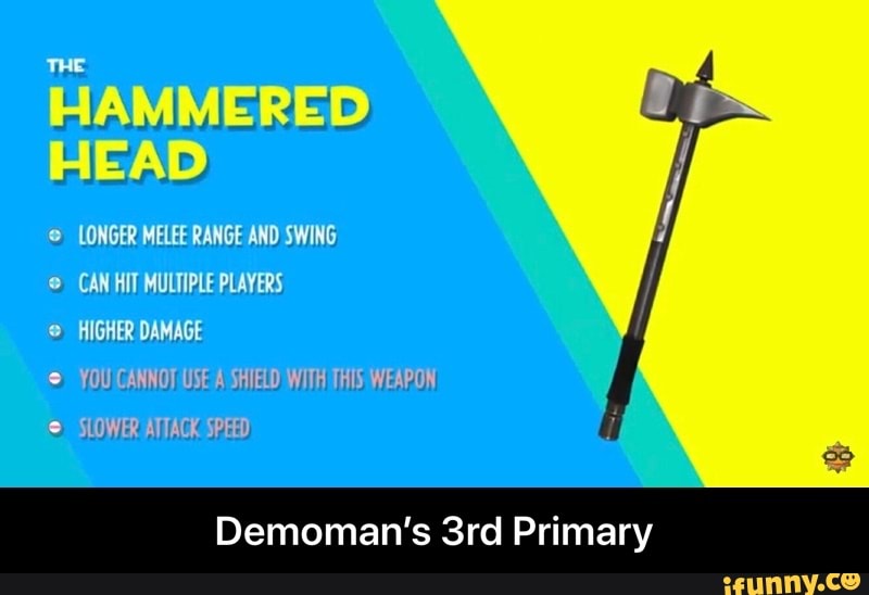 THE HAMMERED FIEAD VONGER MELEE RANGE MULTIPLE OAMAGE Demoman''s ...