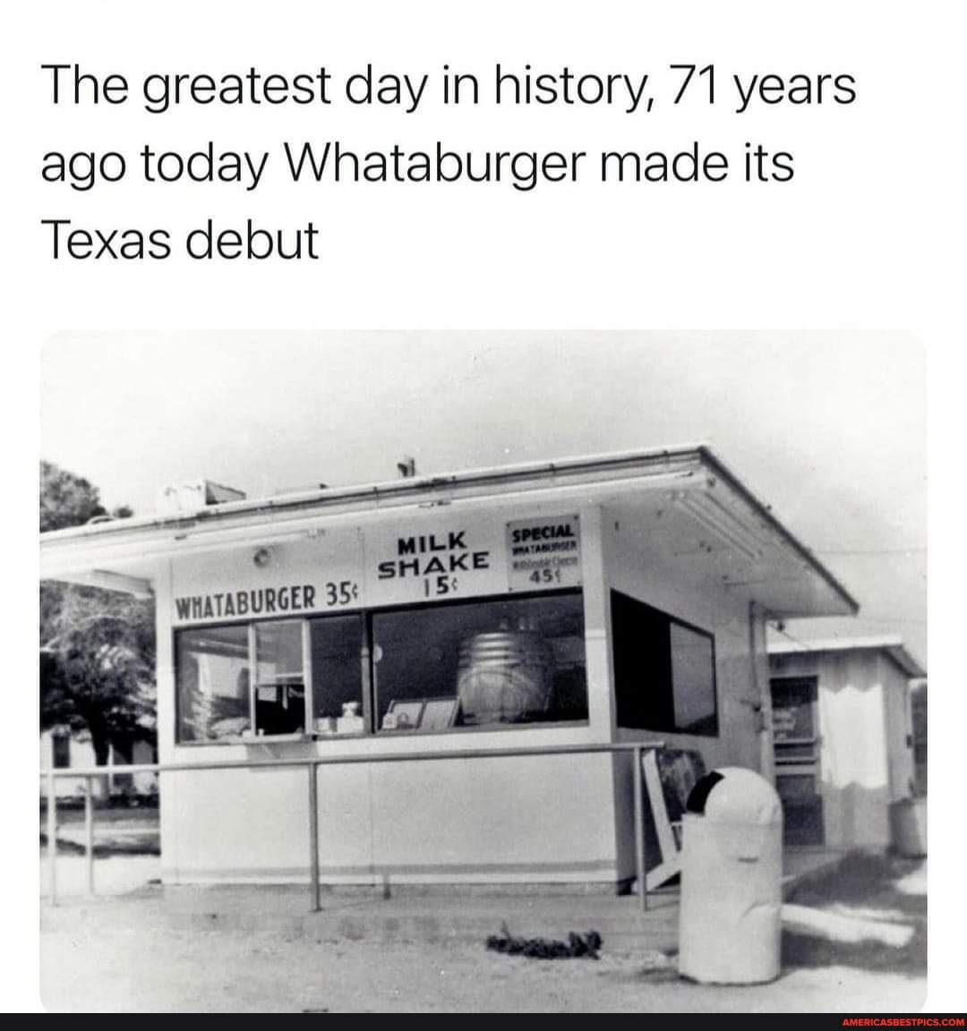 The greatest day in history, 71 years ago today Whataburger made its ...