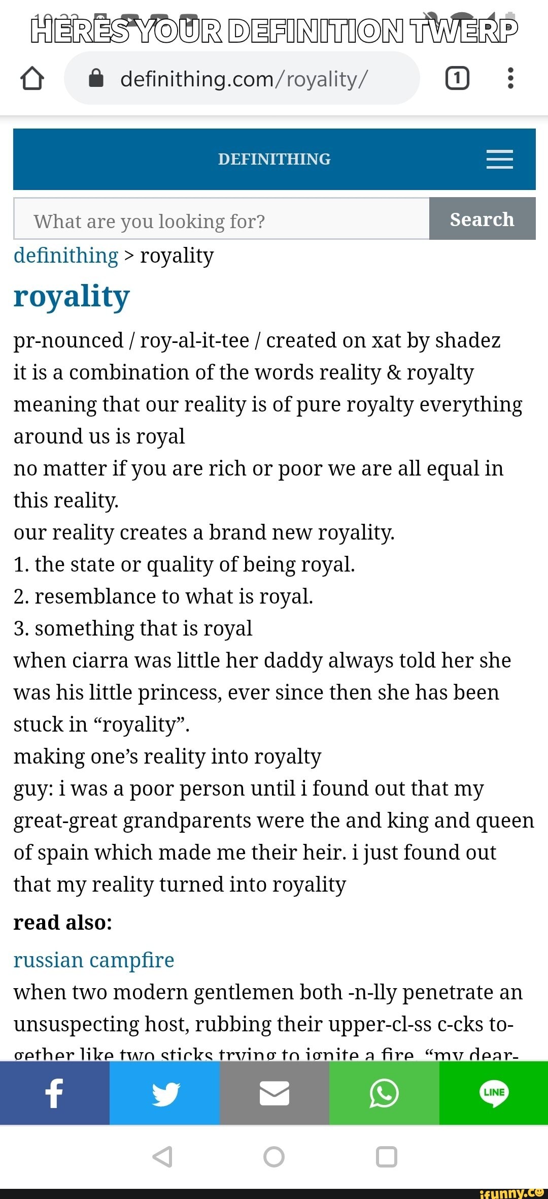 HERES OUR DEFINITION TWERP O definithing.com/royality/ : DEFINITHING ...