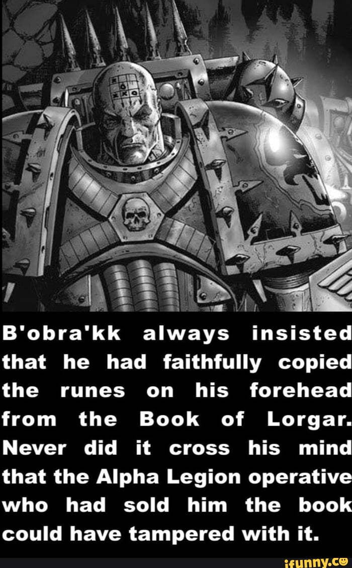 Alpha_legion memes. Best Collection of funny Alpha_legion pictures on ...