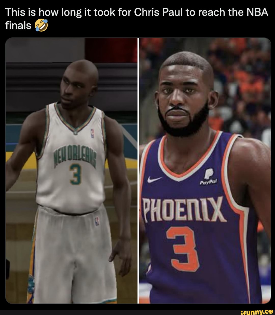 This is how long it took for Chris Paul to reach the NBA finals - iFunny
