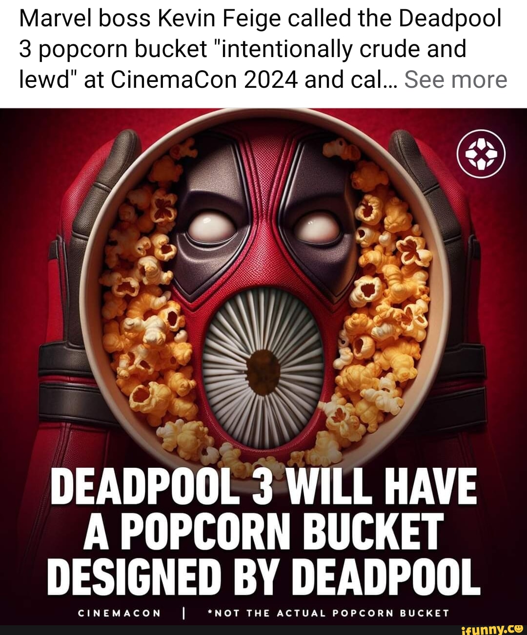 Marvel boss Kevin Feige called the Deadpool 3 popcorn bucket ...