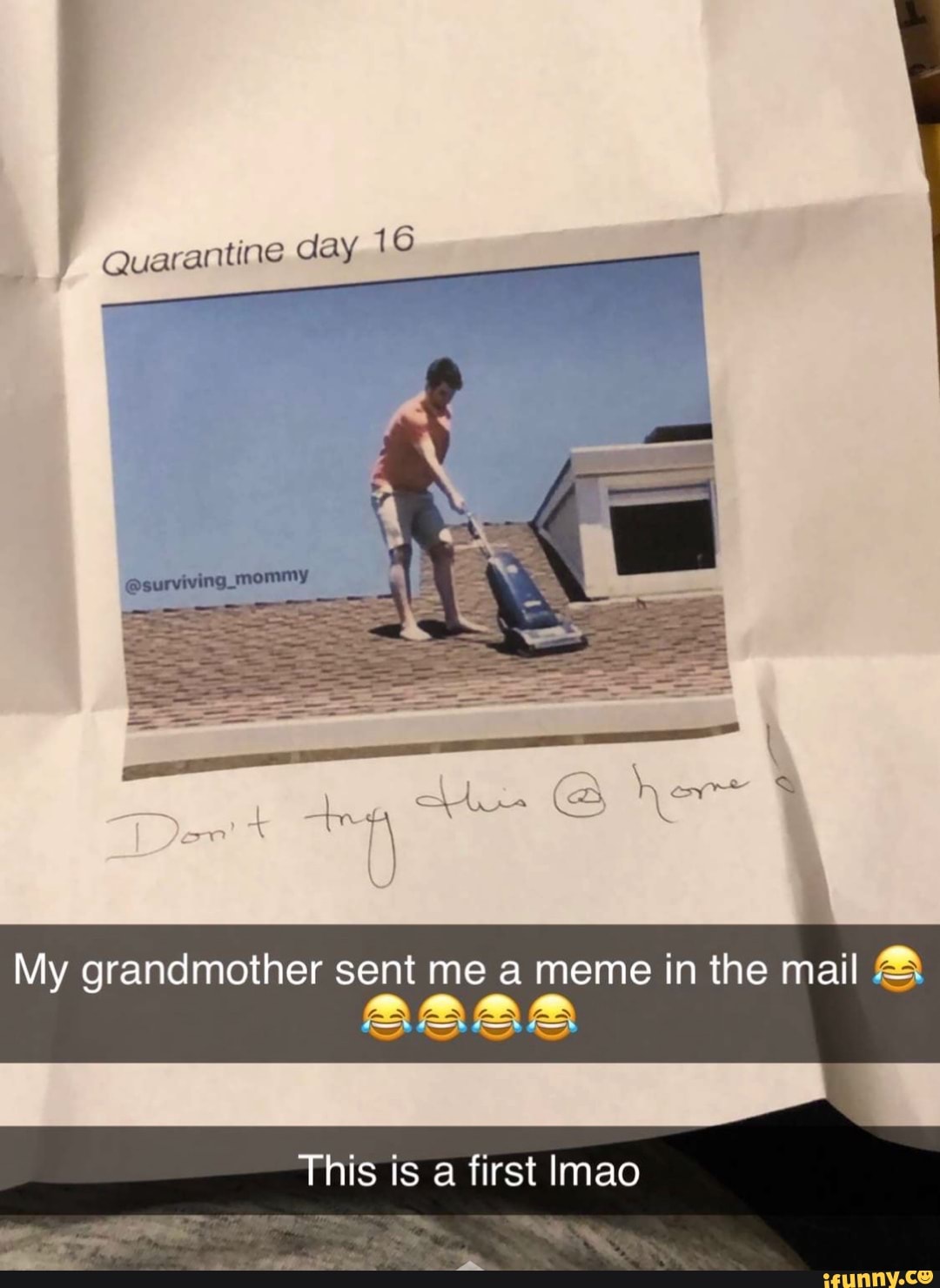 16 My grandmother sent me a meme in the mail FAP SF This is a first ...