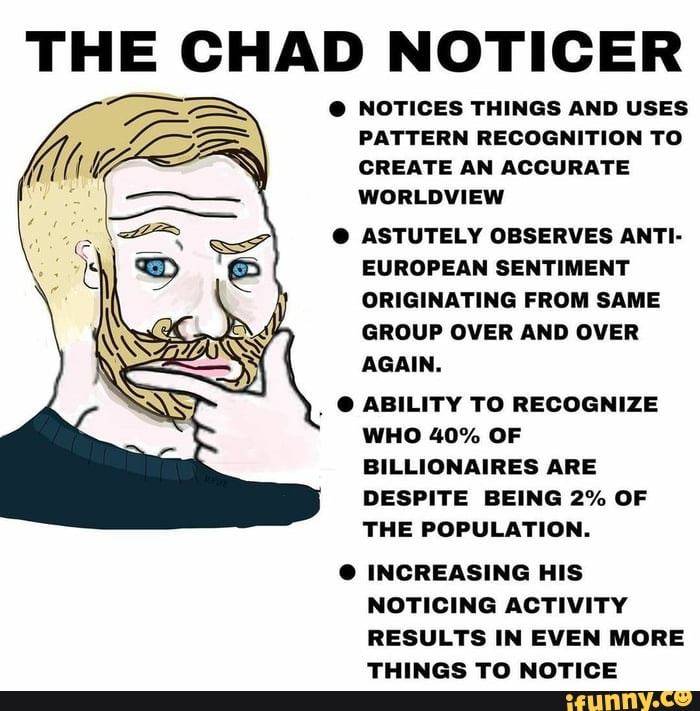 THE CHAD NOTICER @ NOTICES THINGS AND USES PATTERN RECOGNITION TO ...