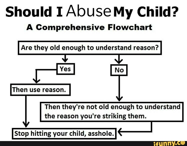 Should I Abuse My Child? A Comprehensive Flowchart Are they old enough ...
