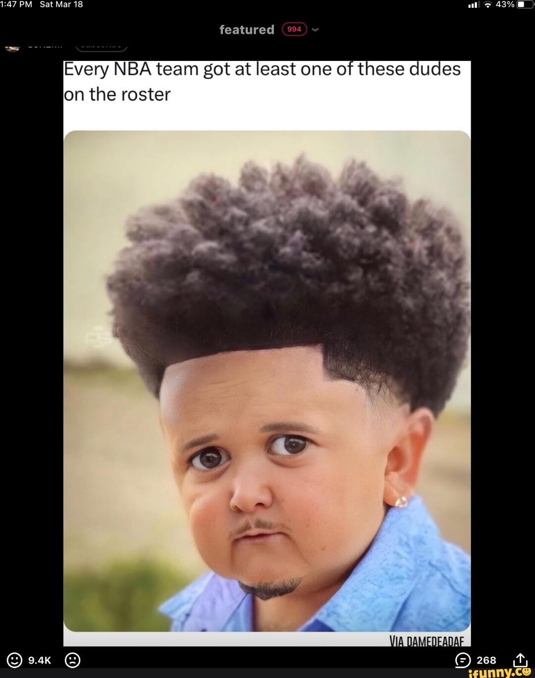 Sat Mar 18 al 43% featured Every NBA team got at least one of these ...