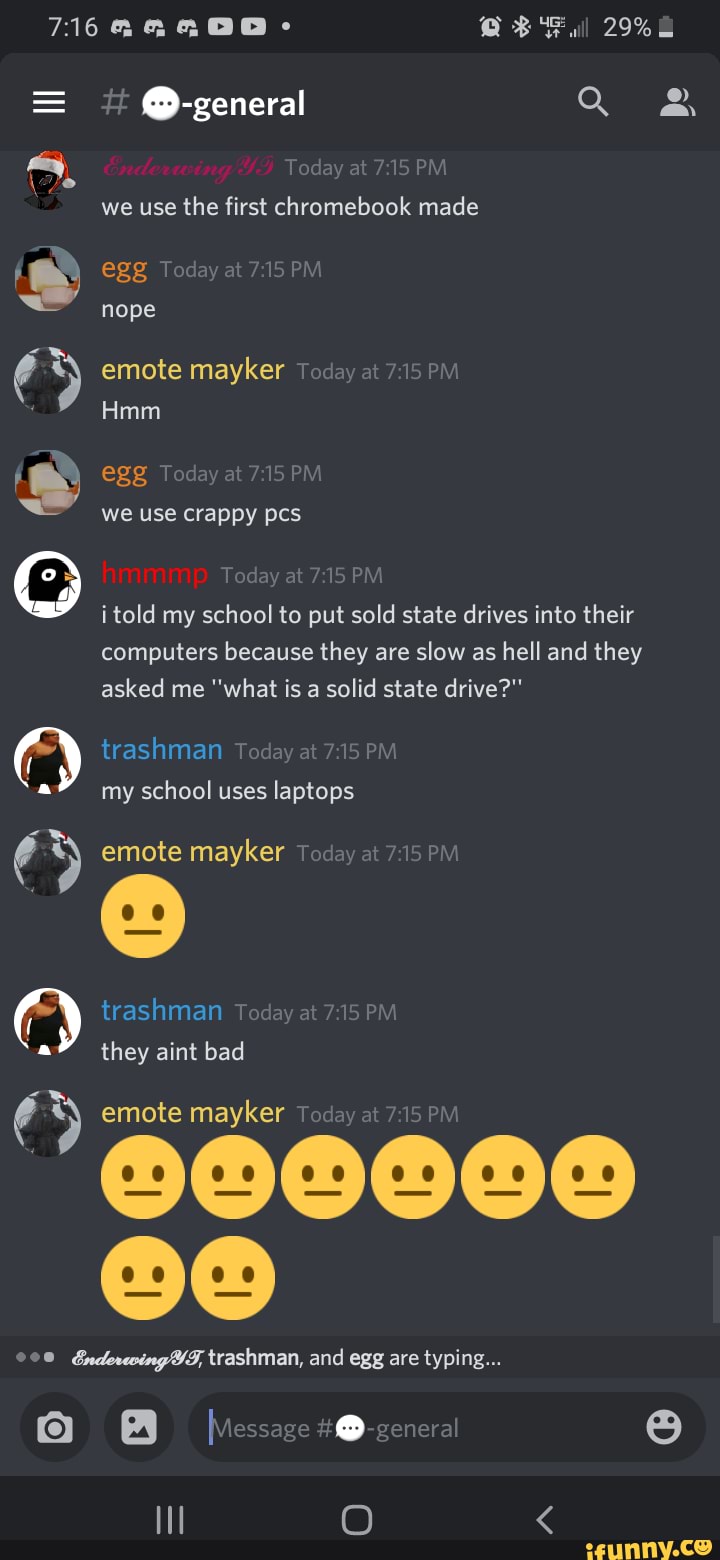 @-general T t PM Enderwing we use the first chromebook made egg T PM ...